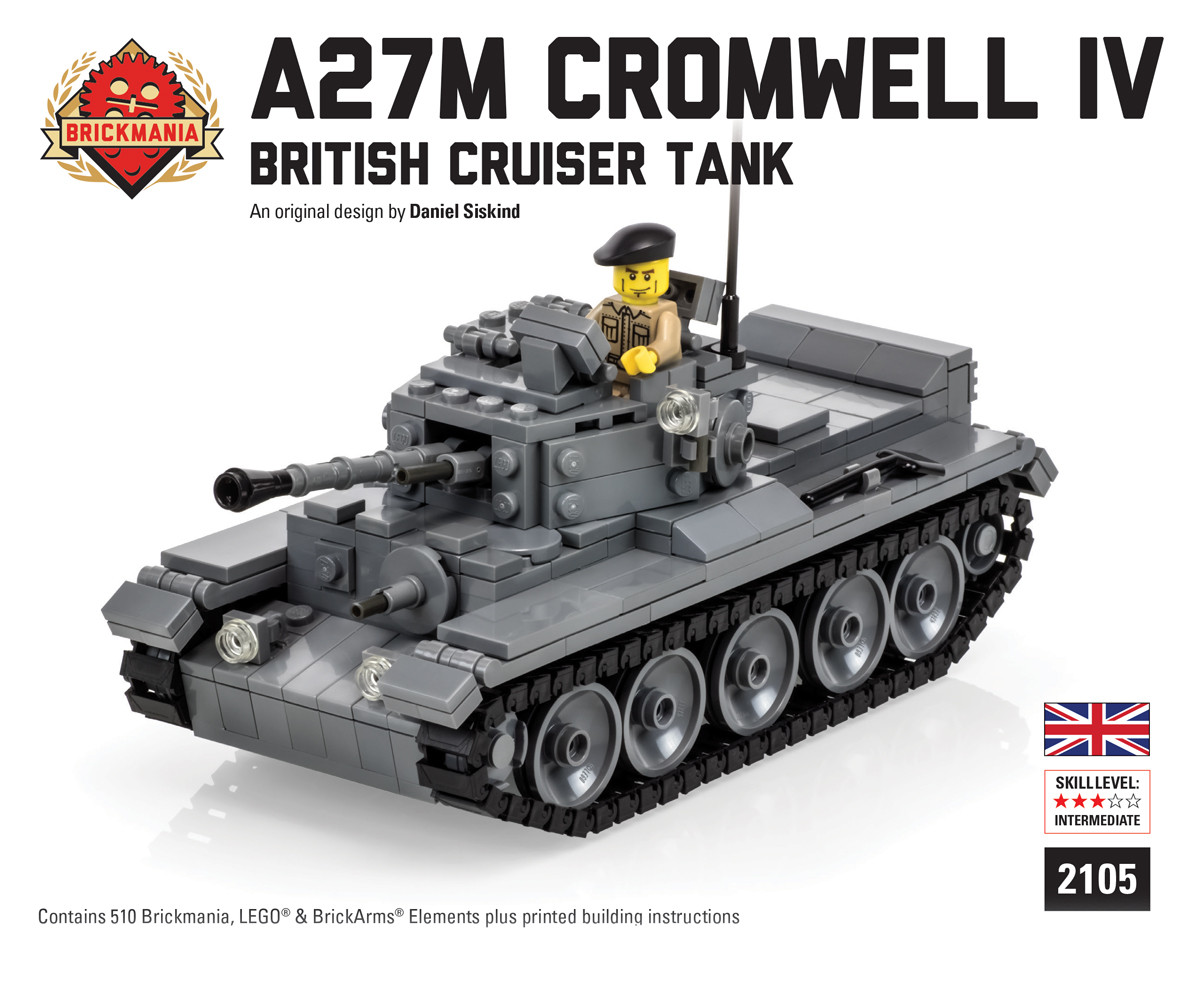 A27M Cromwell IV - British Cruiser Tank - Brickmania Toys
