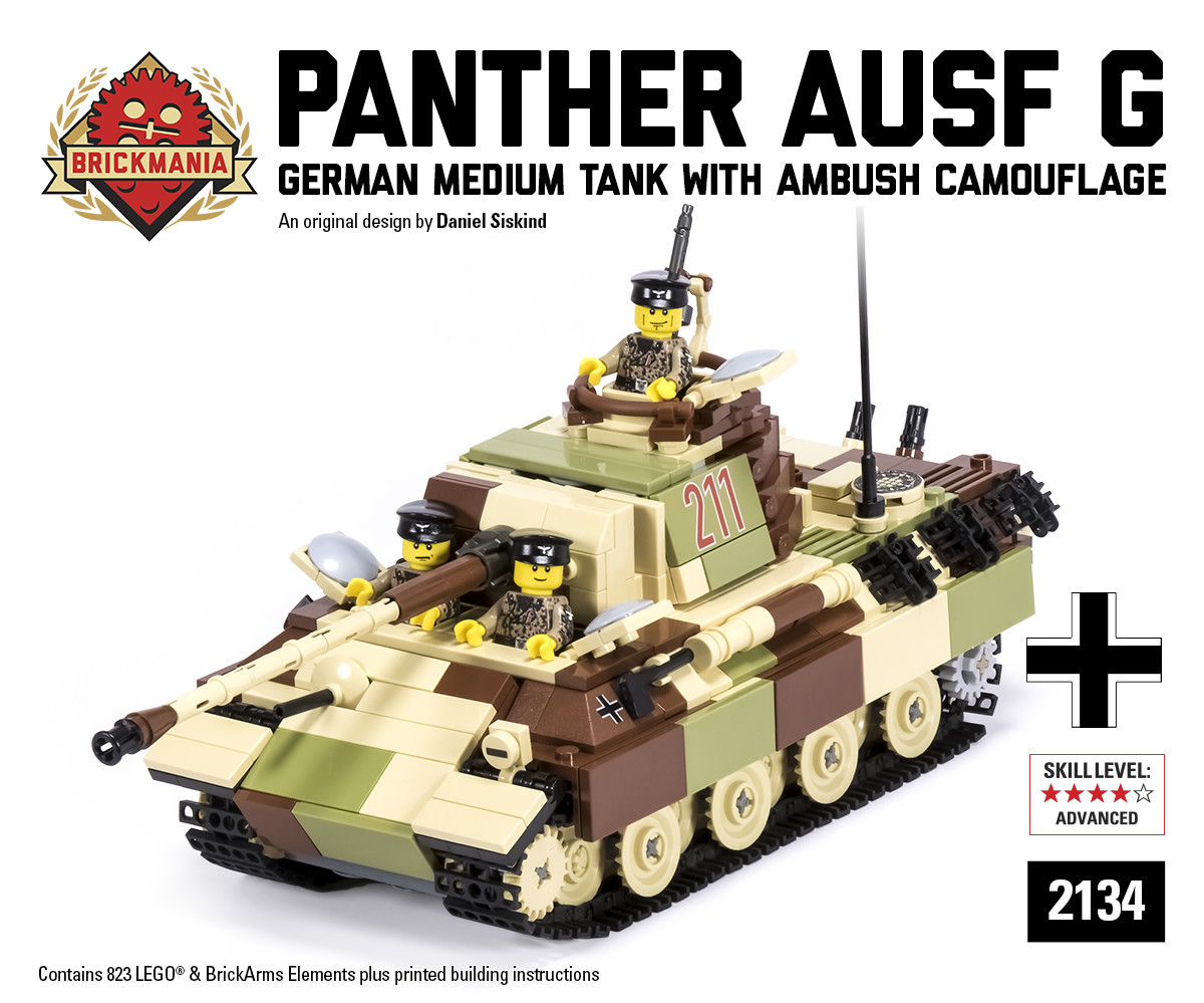 Panther Ausf G with Ambush Camouflage - Brickmania Toys