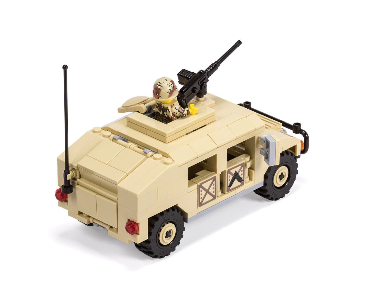 M1025 HMMWV - 4x4 Utility Vehicle with M2HB Machine Gun - Brickmania Toys