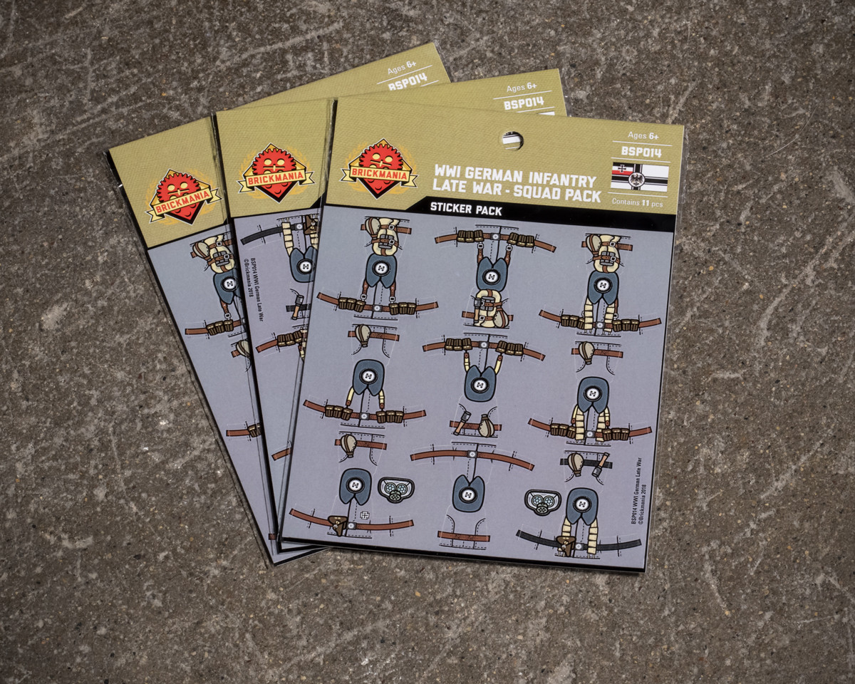 WWI German Infantry (Late War) - Squad Pack - Stickers - Brickmania Toys