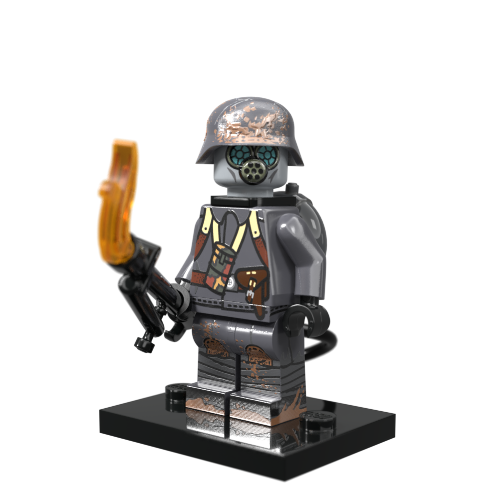 WWI German Flame Trooper - Brickmania Toys