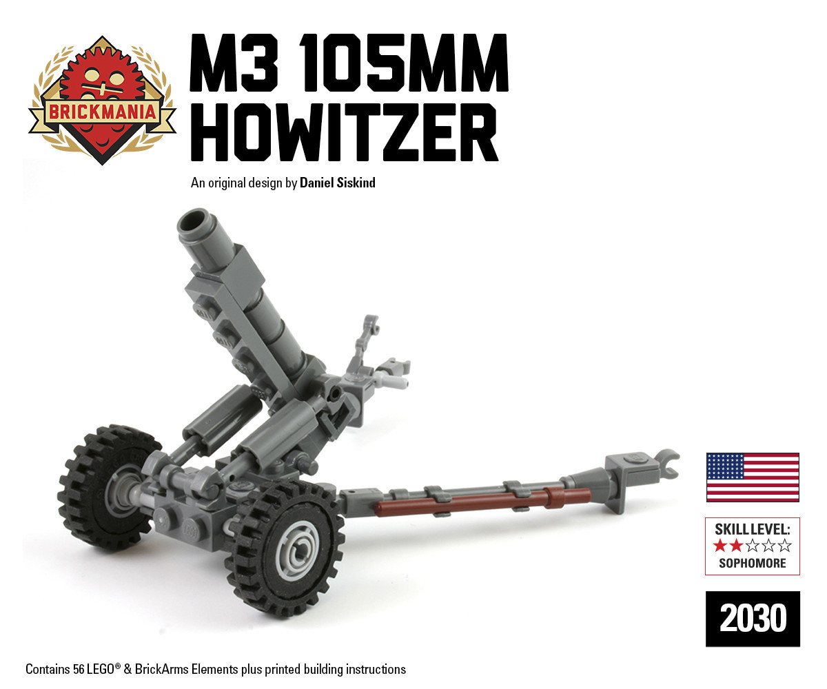 M3 105mm Howitzer - Brickmania Toys
