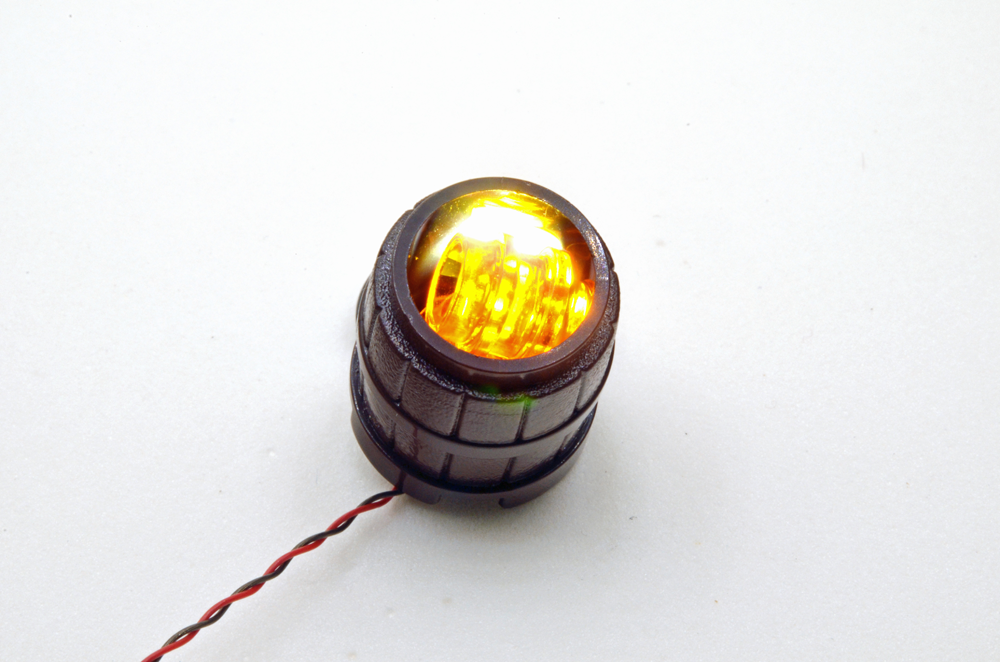 Brickstuff™ Burn Barrel Kit with Flickering Orange LED - Brickmania Toys