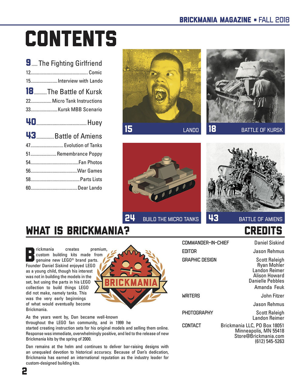 Brickmania Magazine Issue #23 Fall 2018 - Brickmania Toys