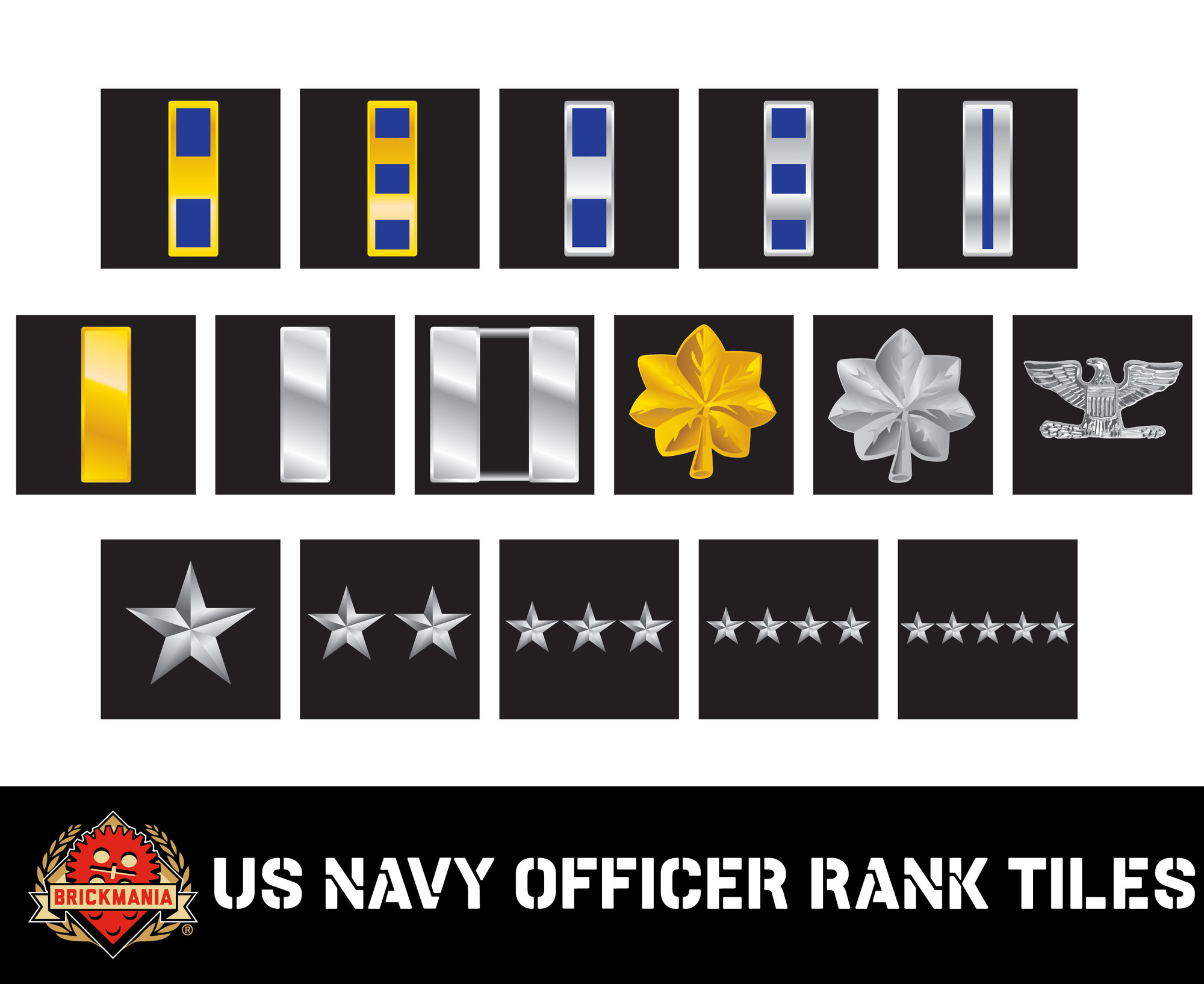 US Navy Rank Tiles US Navy Rank Tiles