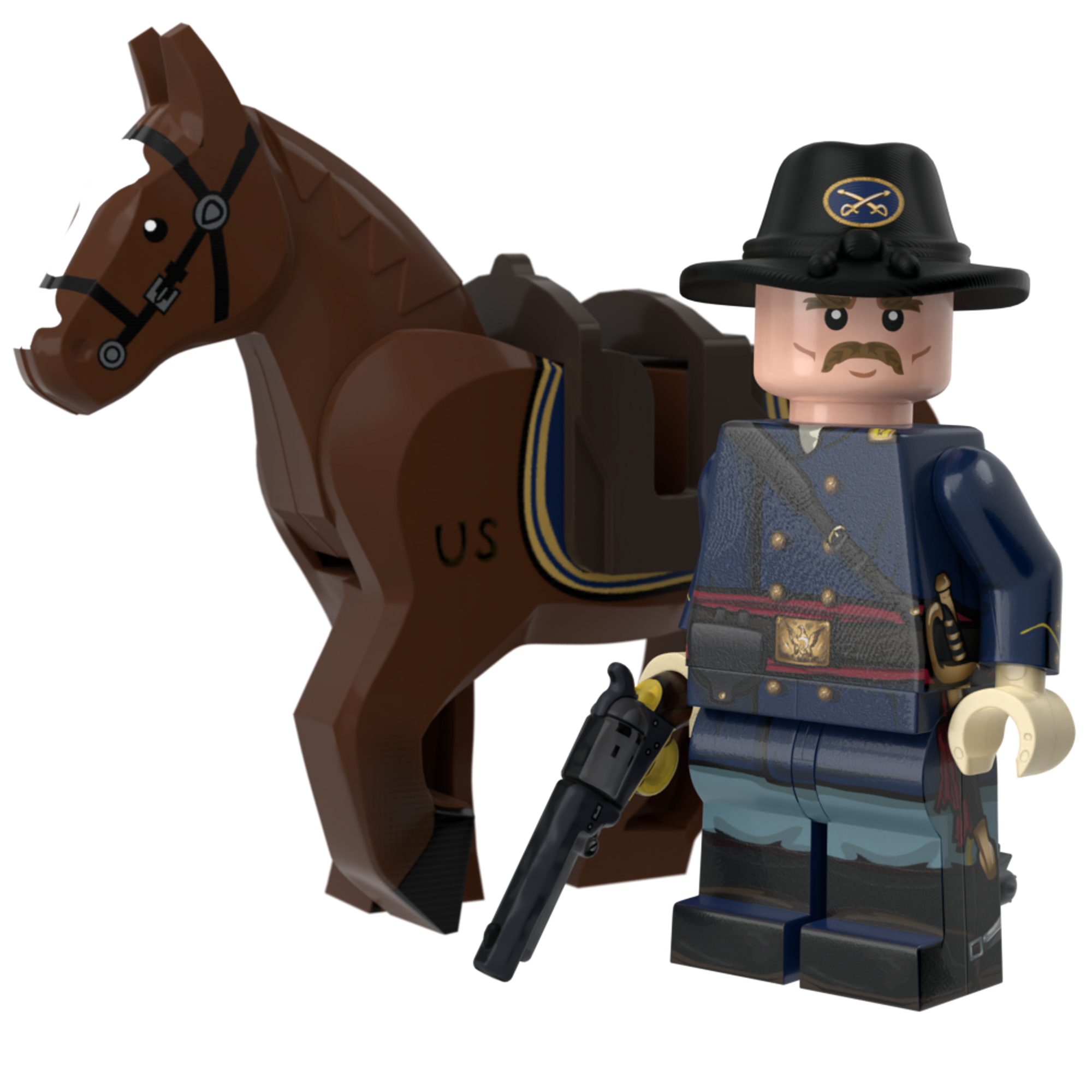 Union Cavalry Officer with Horse Union Cavalry Officer with Horse