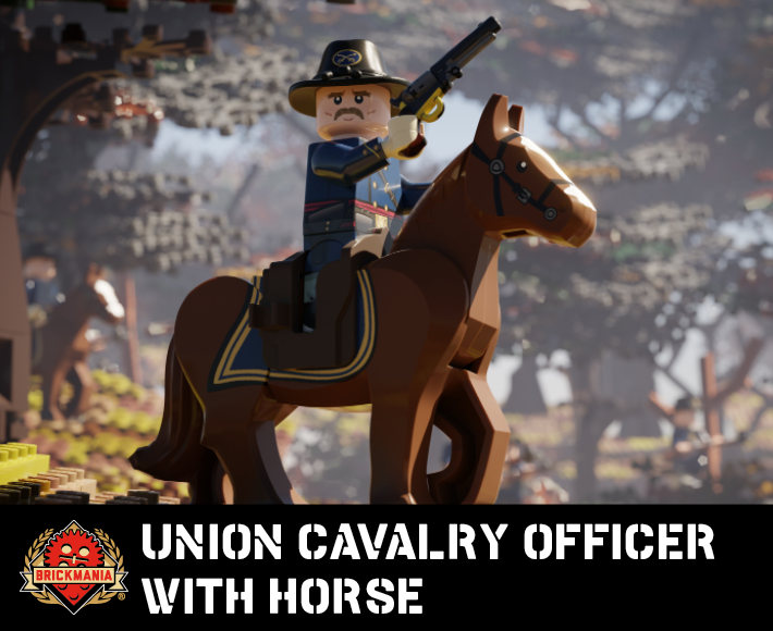 Union Cavalry Officer with Horse