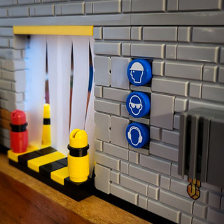 Brick Warp ISO 7010 Safety Signs