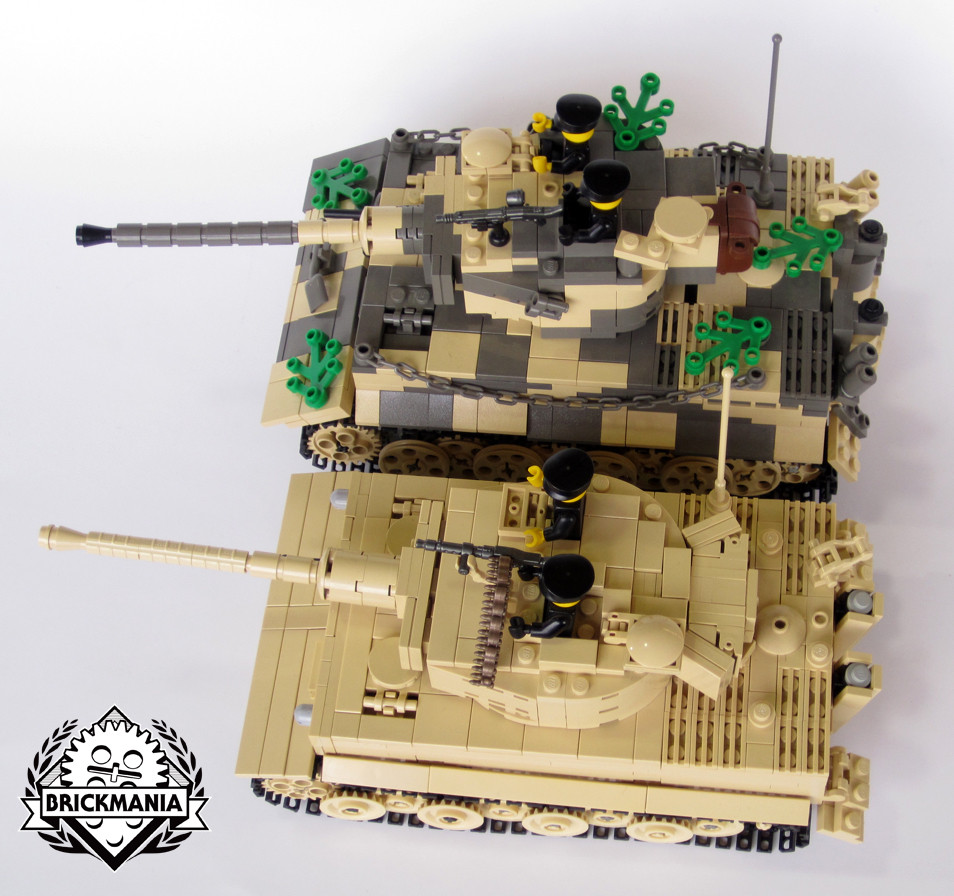Tiger I Ausf E Mid Production (Tan) - Premium Edition - Brickmania Toys