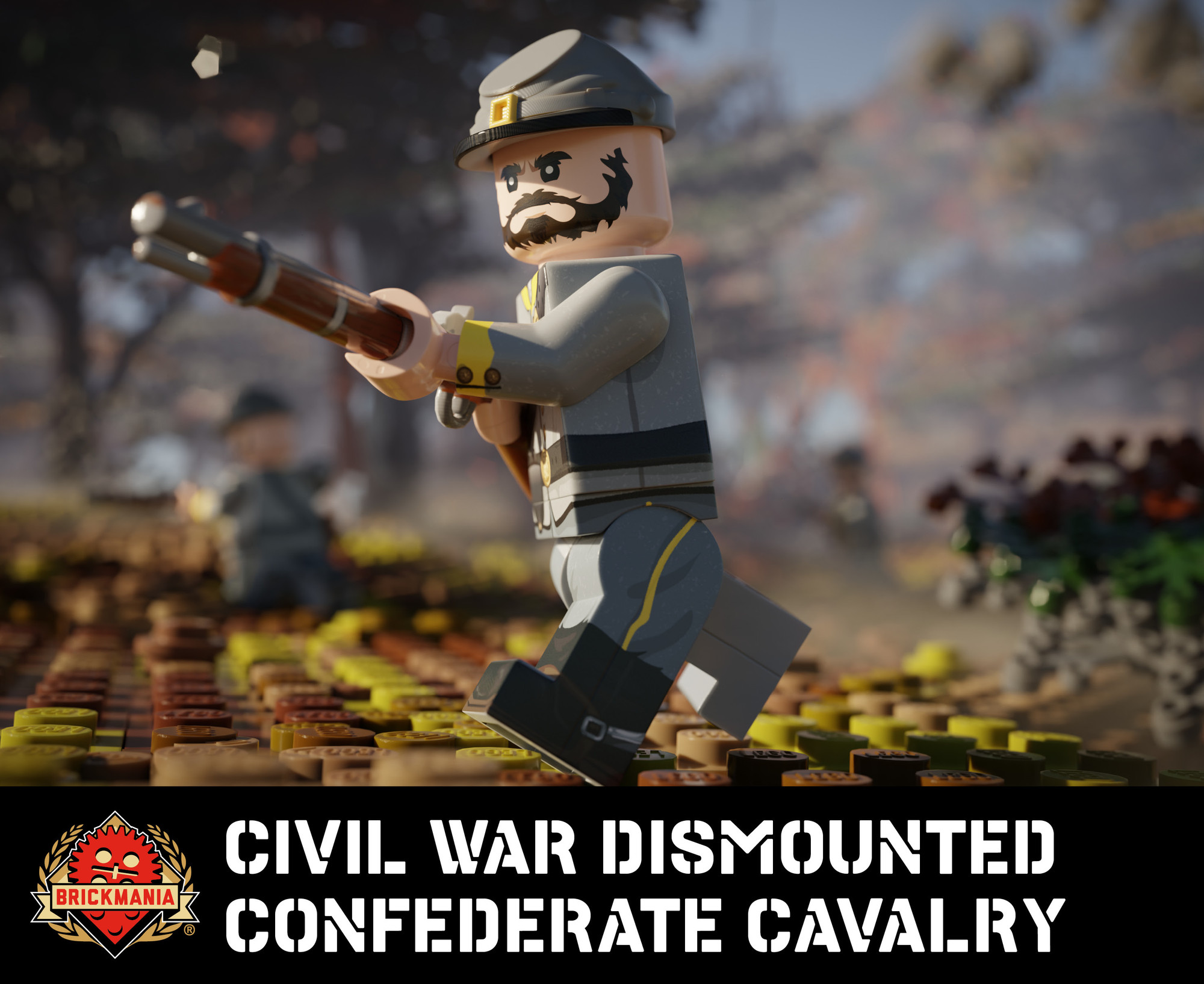 Civil War Dismounted Confederate Cavalry with Perfect Caliber ...
