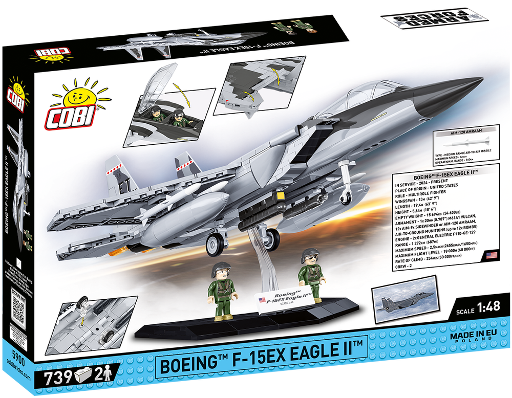 COBI Boeing F-15EX Eagle II Fighter Jet : Set #5900 (Cobi-5900)