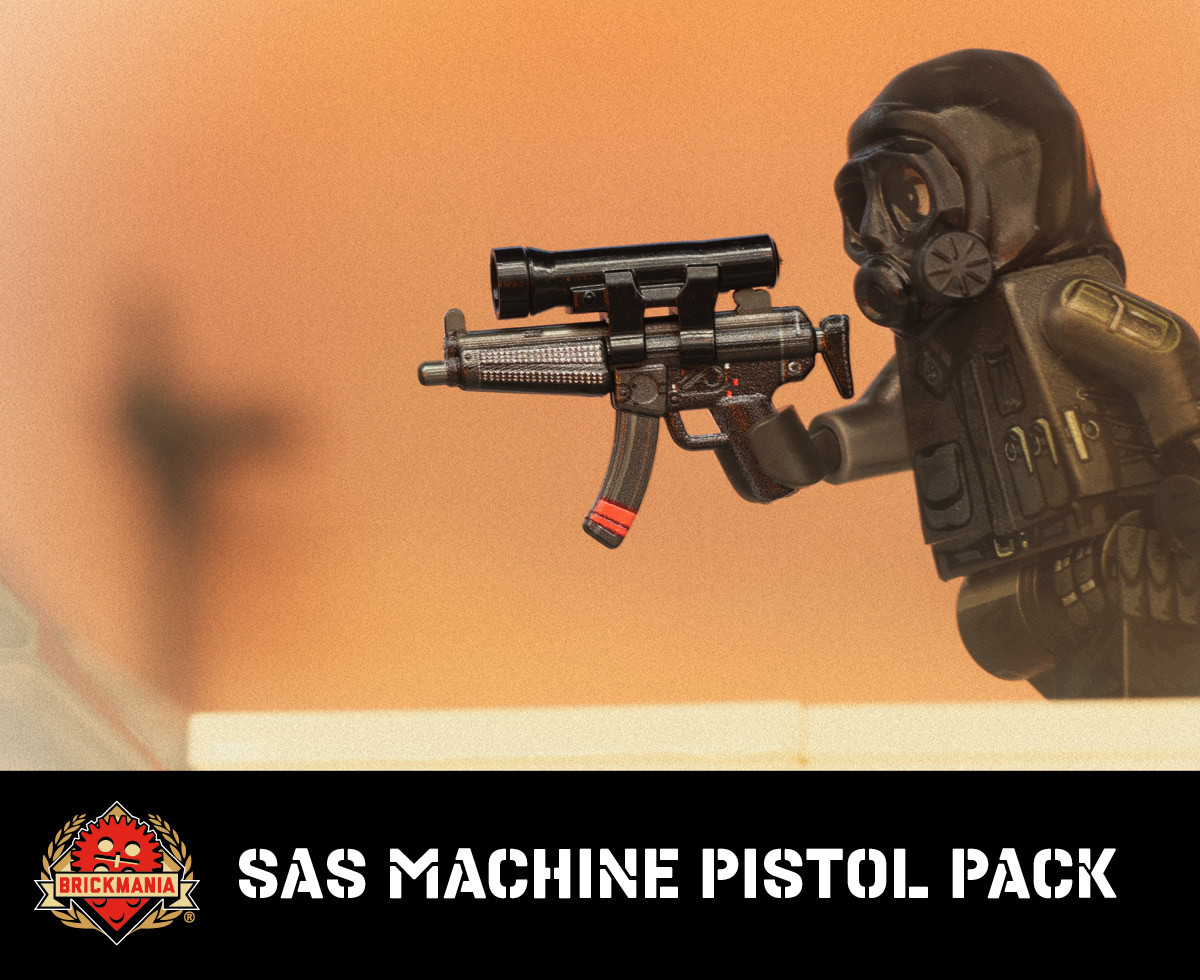 SAS Machine Pistol Pack with Perfect Caliber™ BrickArms® Machine Pistol ...