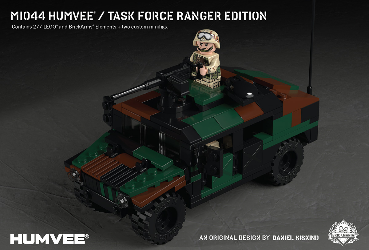 Custom LEGO Tan Military Humvee Vehicle/Car (Based Off Of Brickmania's ...