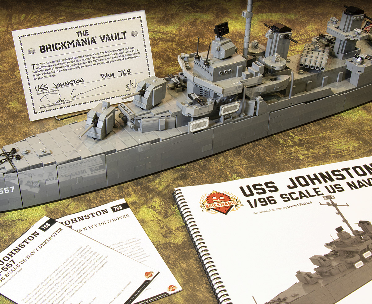 USS Johnston DD-557 - 1/96 Scale US Navy Destroyer - BKM Vault
