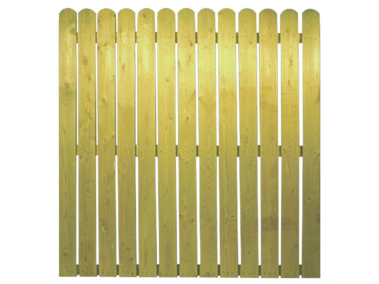 Round Top Fence Panel - Garden Fencing