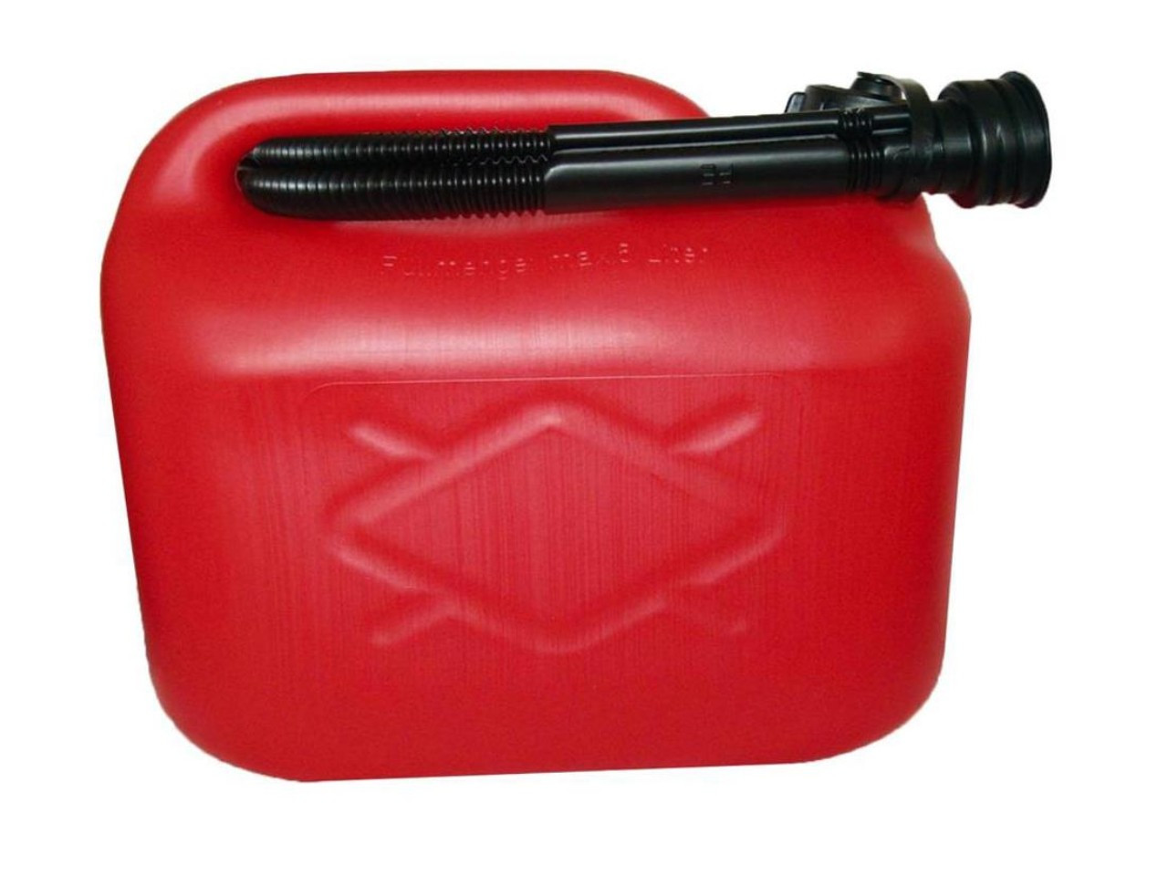 Red plastic jerrican - 5litre