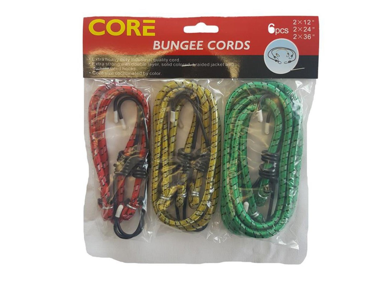 Bungee Cord Set - 12in, 24in &36in