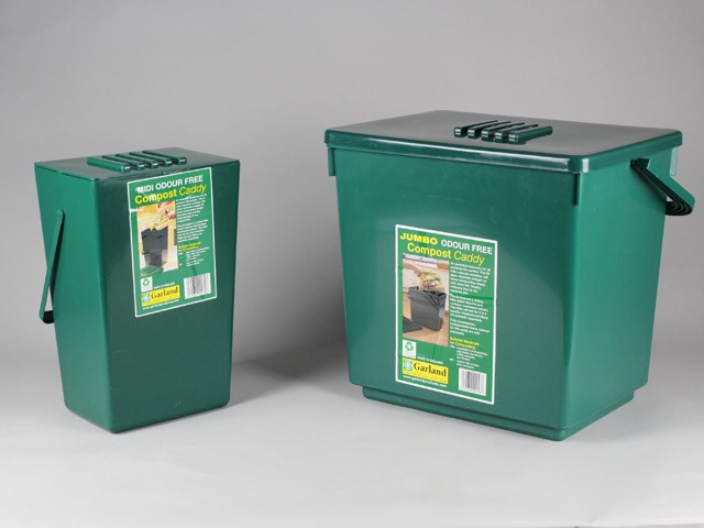 Jumbo Odourless Kitchen Compost Caddy 30L - Home Composting