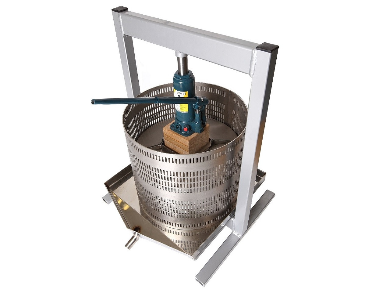 Vares 50 Litre Hydraulic Fruit Press - Stainless Steel