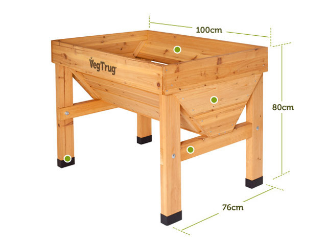 1m Vegtrug Portable Vegetable Trough Planter