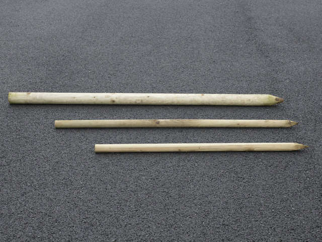 Round Wooden Garden Posts For Fencing & Garden Structures