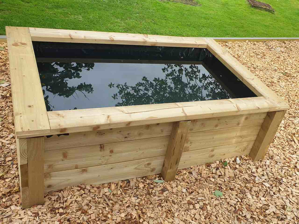 Raised Garden Ponds - Timber Water Feature Kits & Fish Ponds