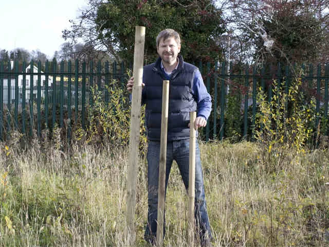 Round Wooden Garden Posts For Fencing & Garden Structures