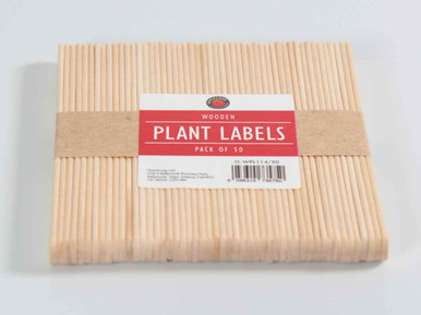 Wooden Plant Labels - Pack of 50