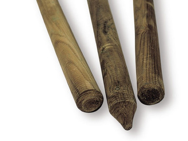 Round Wooden Garden Posts For Fencing & Garden Structures