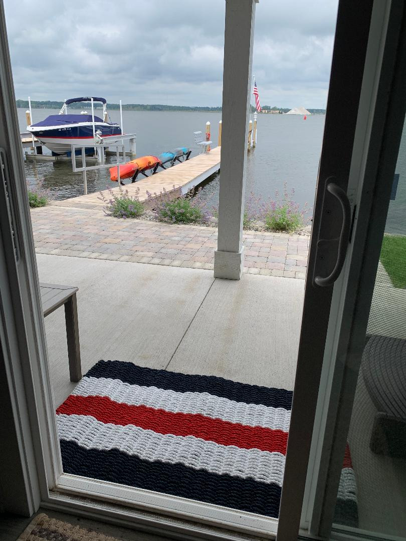 Charlie Navy Signal Flag - Cape Cod Doormats