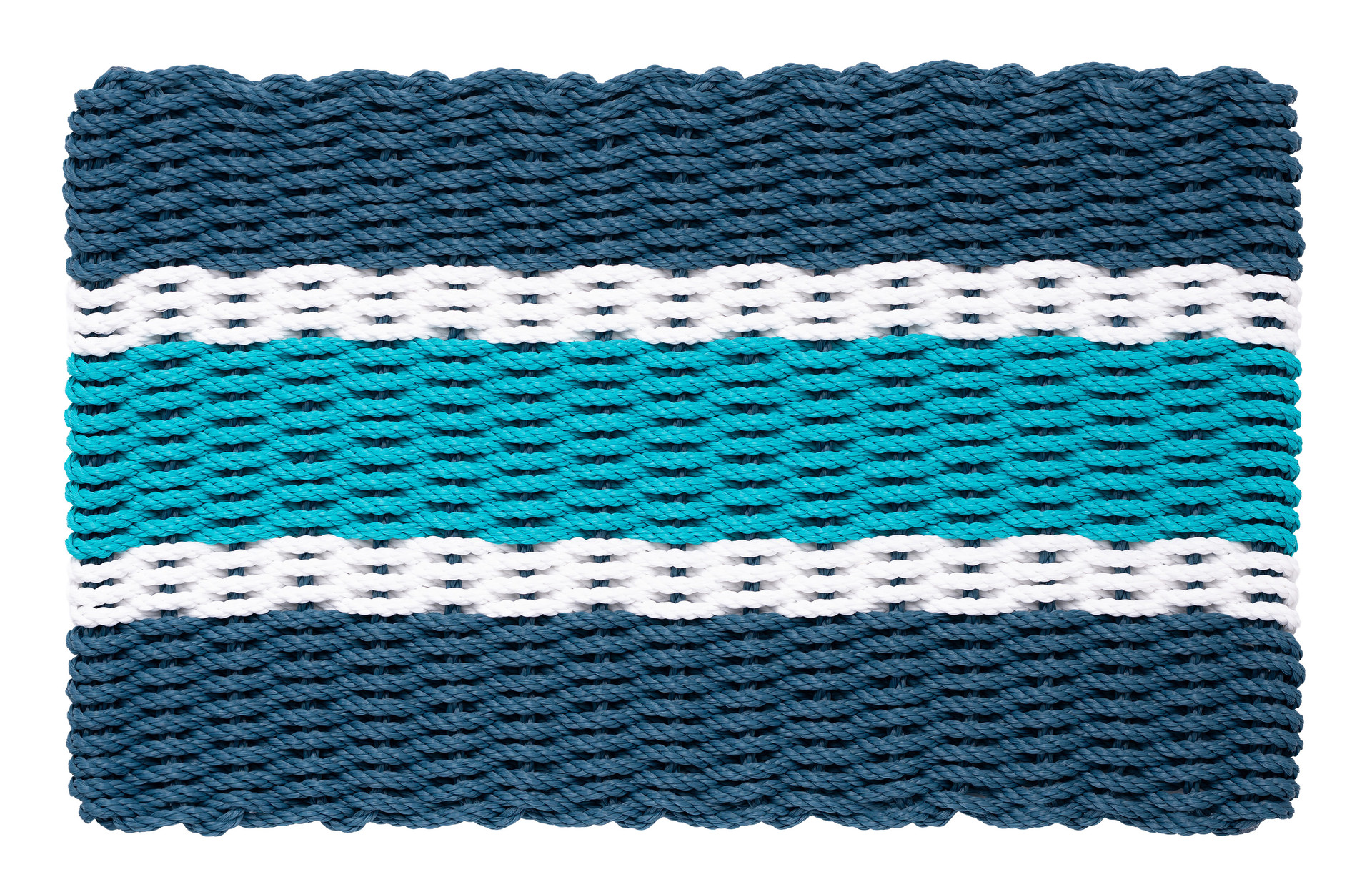 Federal Blue-White-Aqua Coastal - Cape Cod Doormats