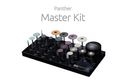Panther Master Kit | 31 Piece Rotary Tool Kit For Dental Labs