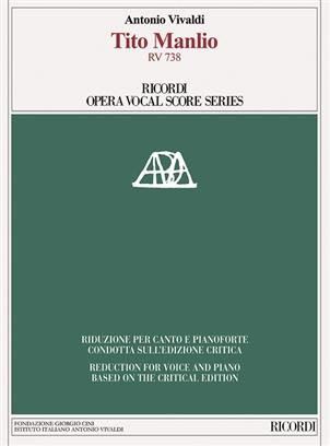 Vivaldi: Tito Manlio RV 738 Vocal Score - Ricordi