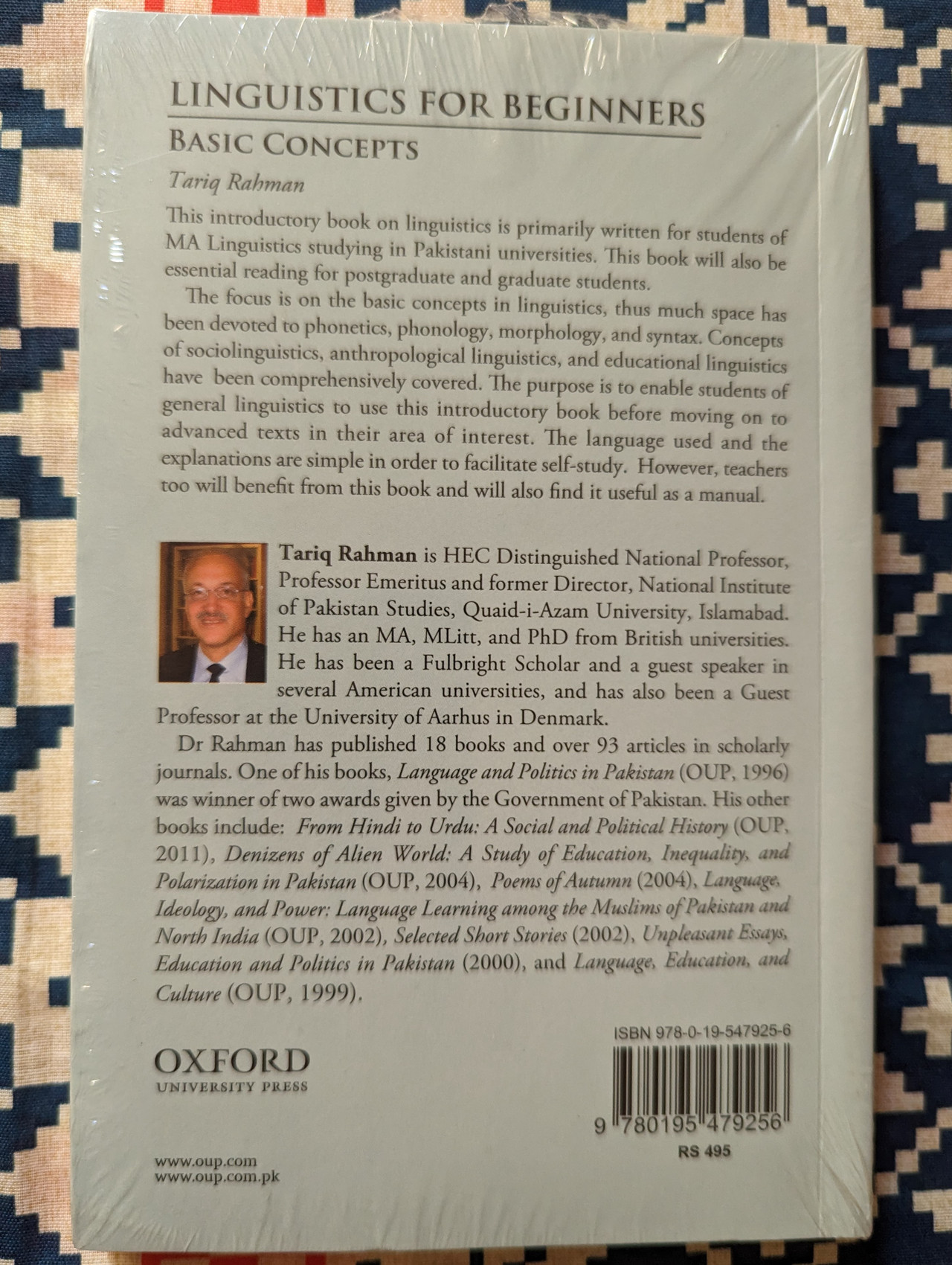 Linguistics for Beginners – Basic Concepts by Tariq Rahman