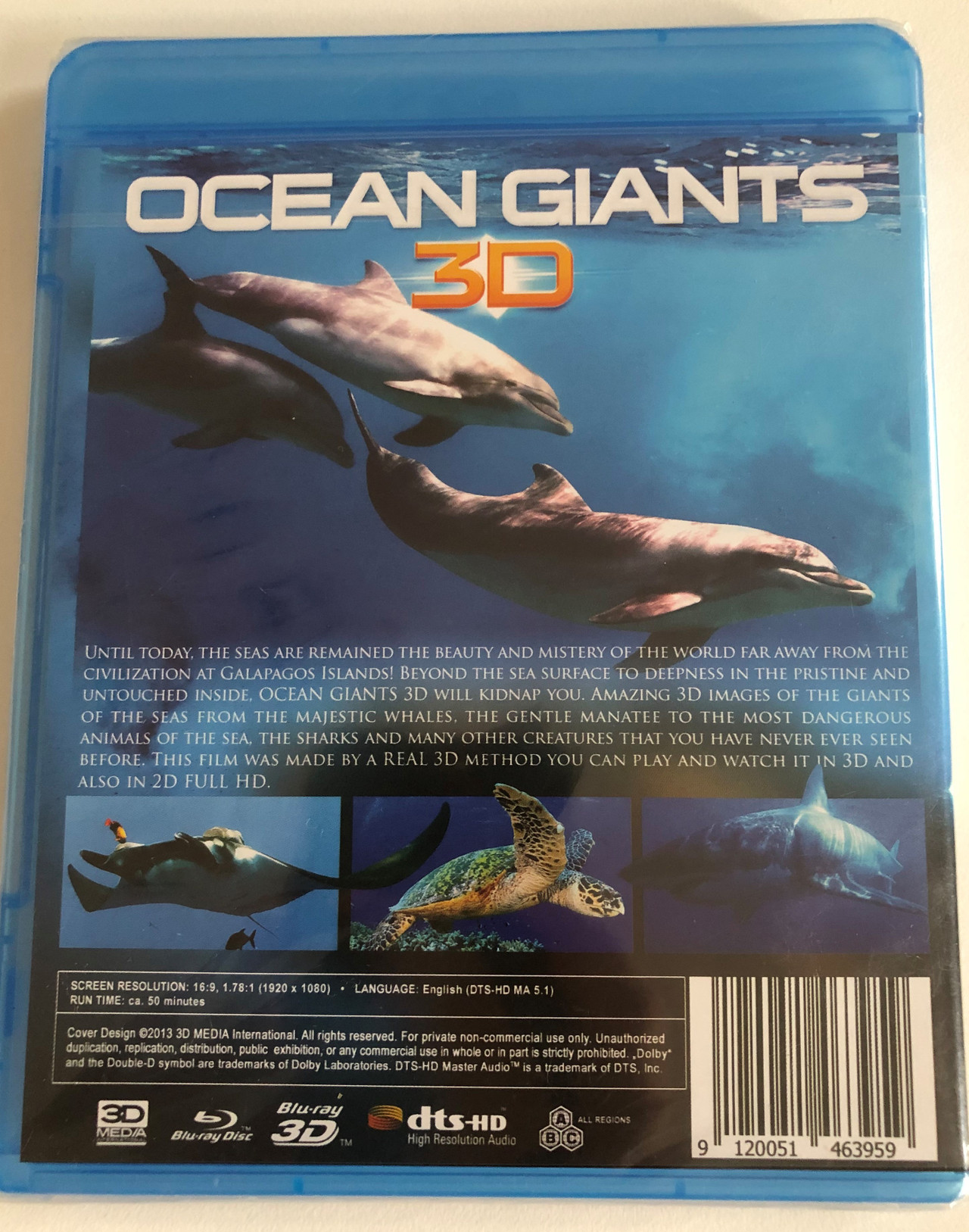 OCEAN GIANTS 3D / 2D BLU-RAY DVD Video - Bible in My Language