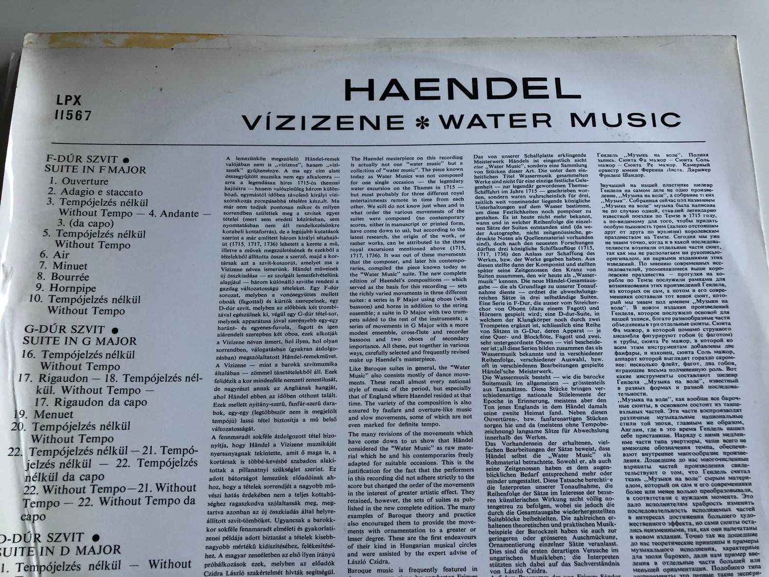 Haendel - Water Music (Complete) - Liszt Ferenc Chamber Orchestra ...