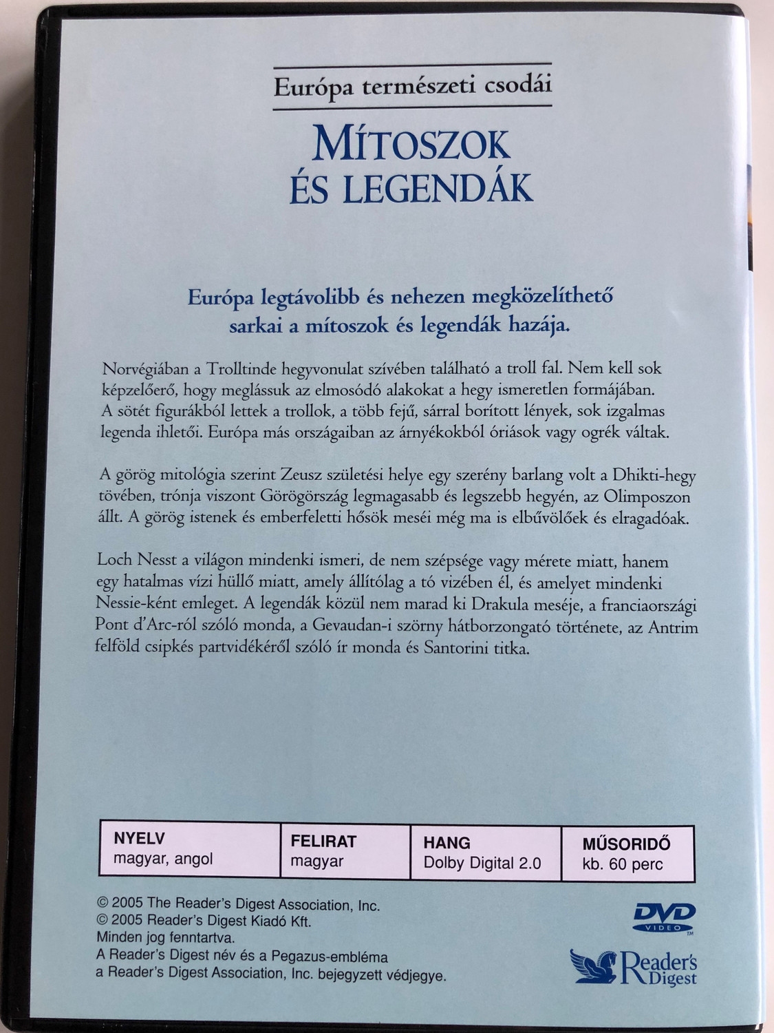 Mítoszok és Legendák - Európa természeti csodái DVD 2005 / Reader's ...