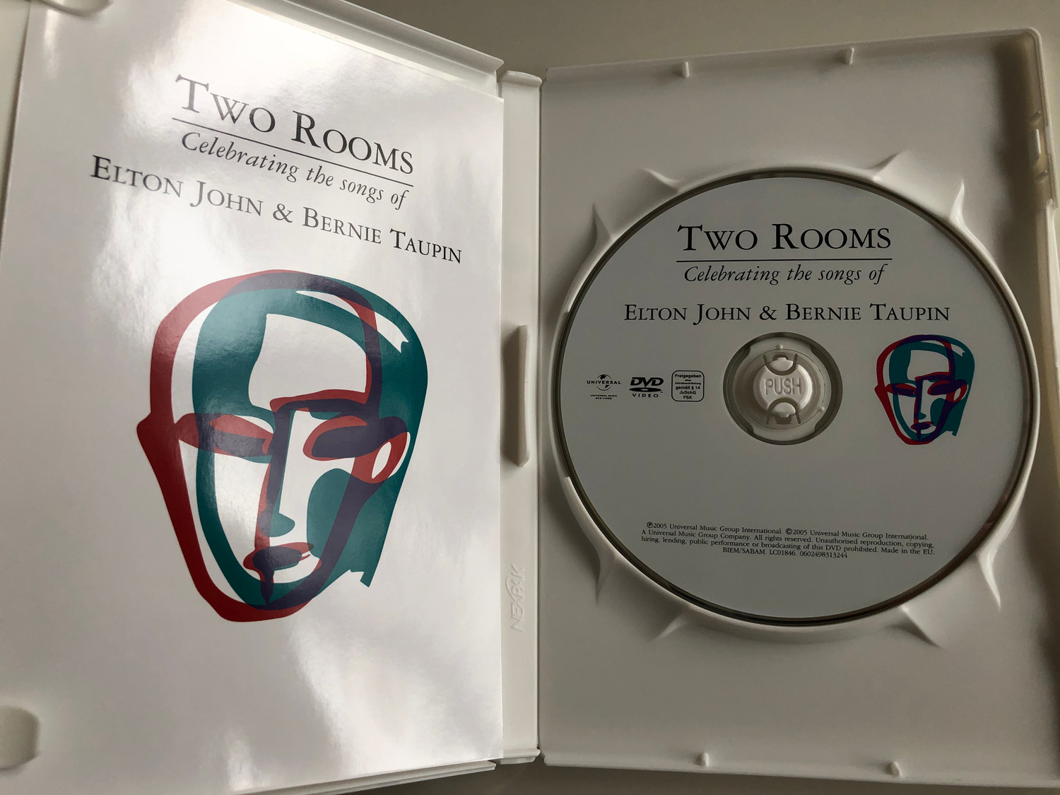 Two Rooms DVD 2005 Celebrating the songs of Elton John & Bernie Taupin ...