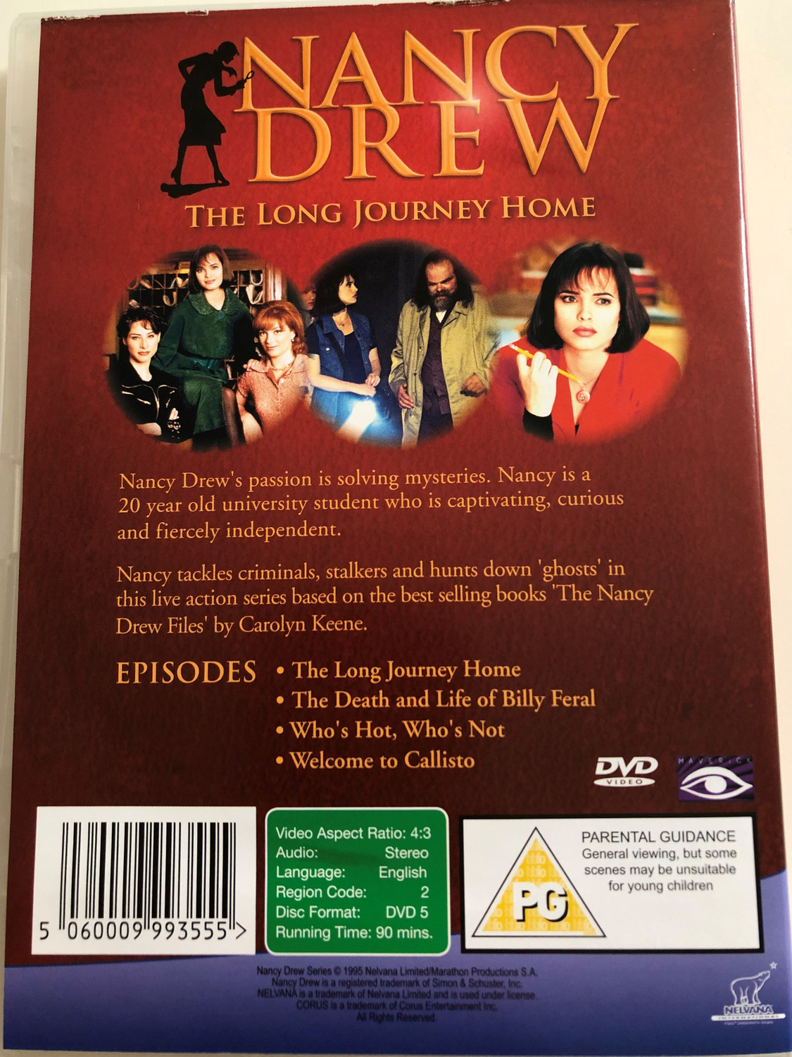 Nancy Drew - The Long Journey Home (1995) DVD with 4 Episodes