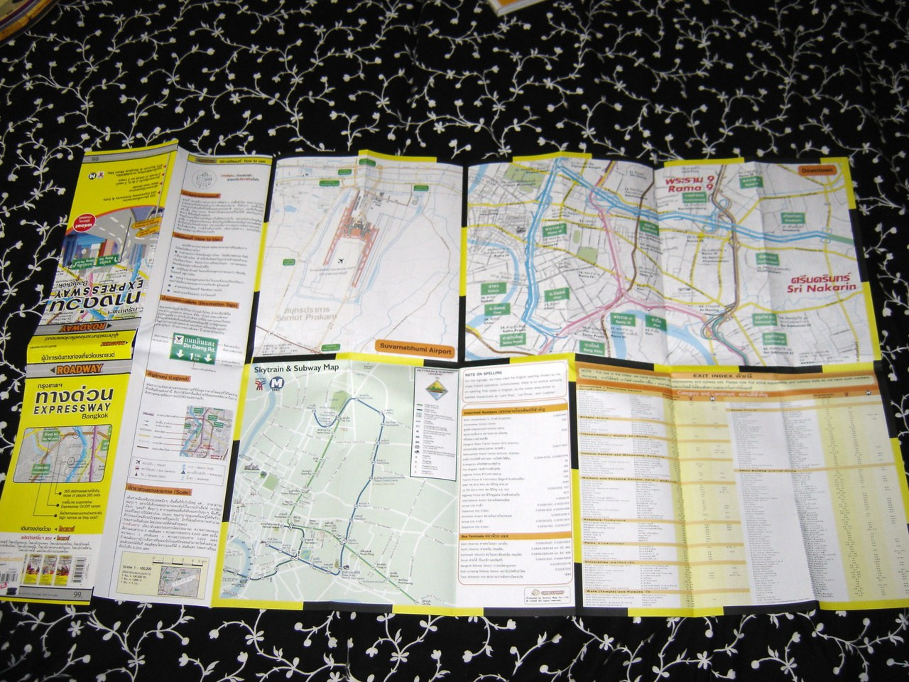 Bangkok Expressway Map / Bilingual Thai - English Road Map / 165 ...