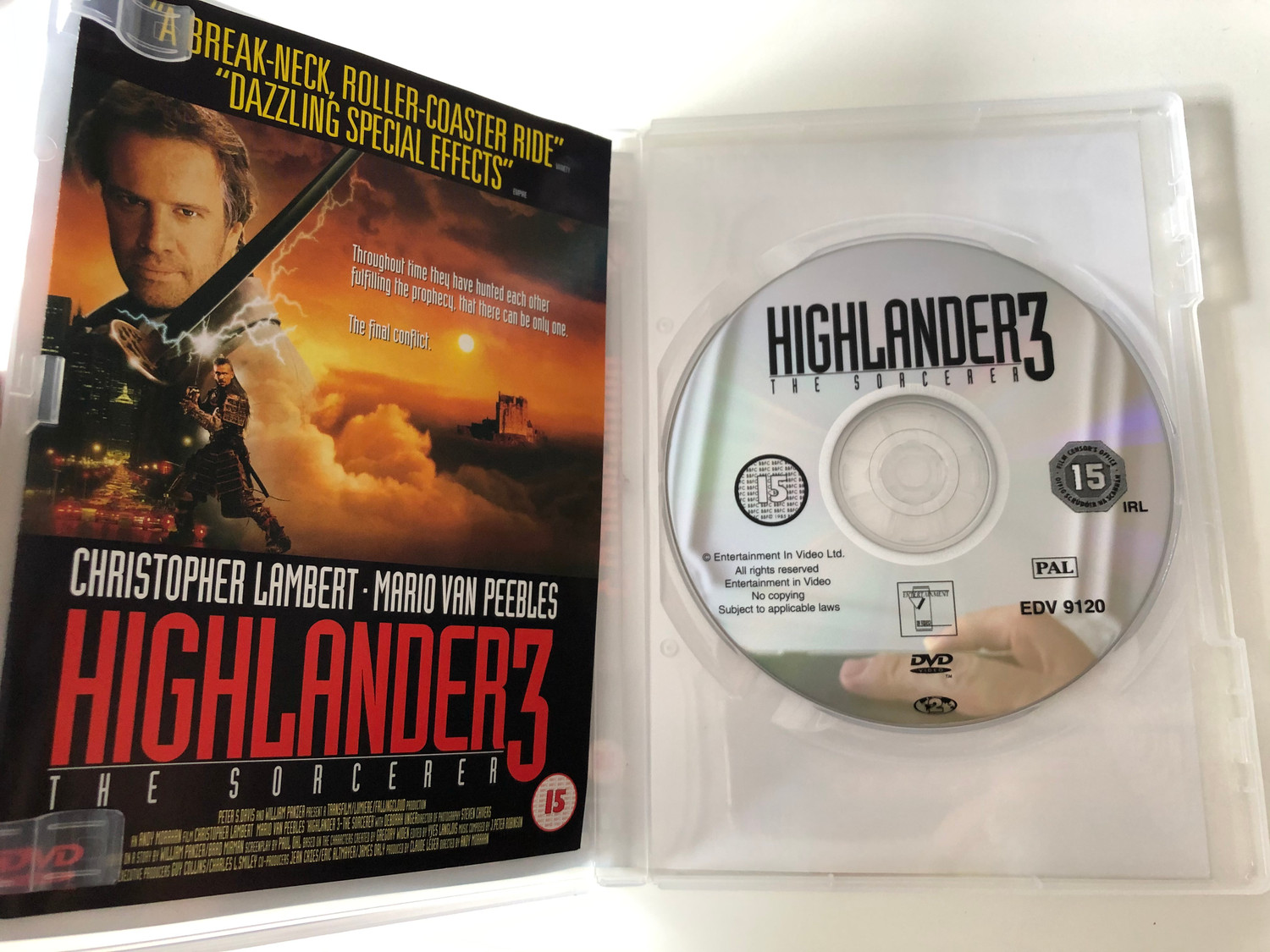 Highlander 3 - The Sorcerer DVD 1994 / Directed by Andrew Morahan ...