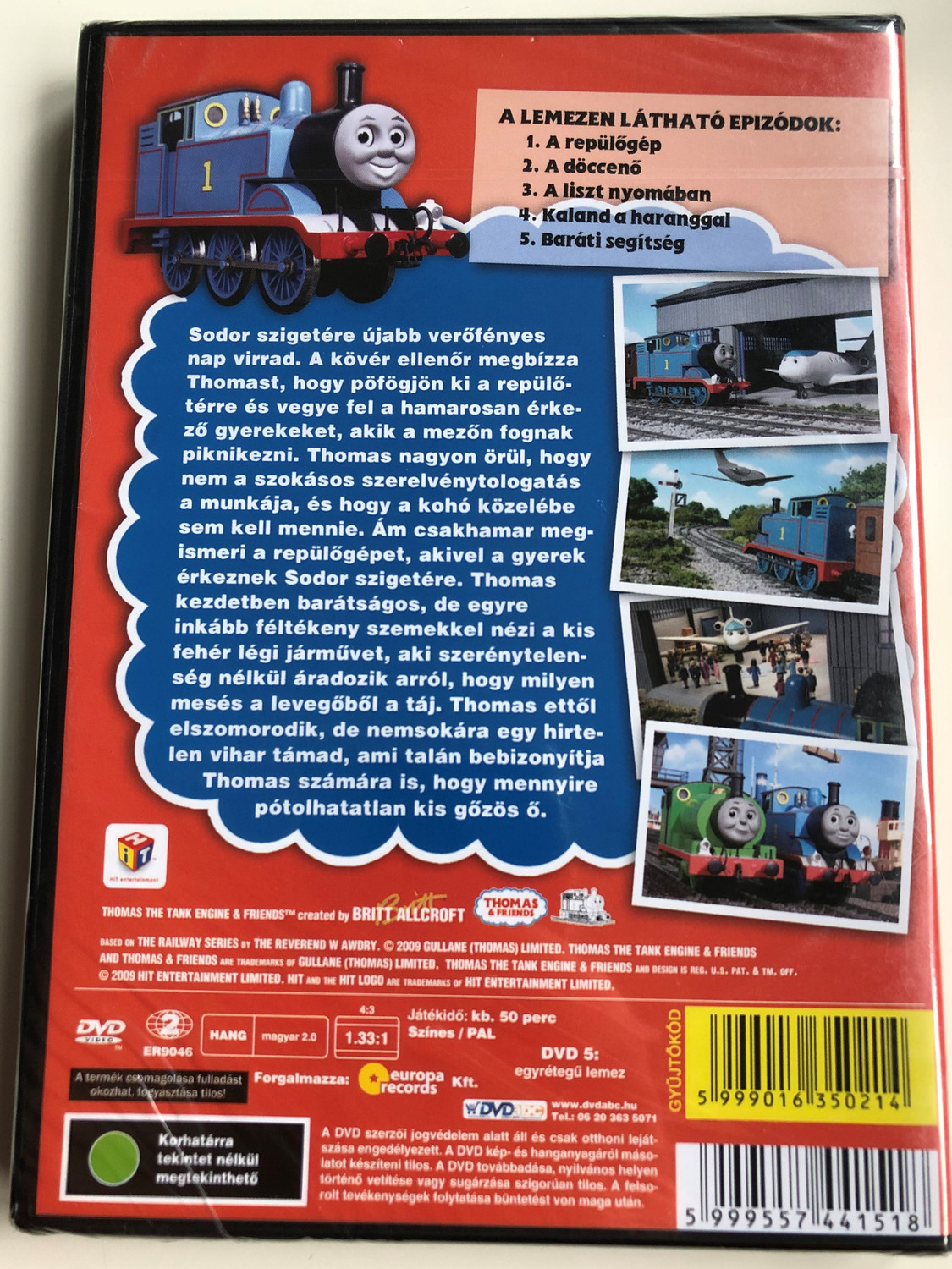 Thomas a gőzmozdony – A repülőgép DVD Vol. 11