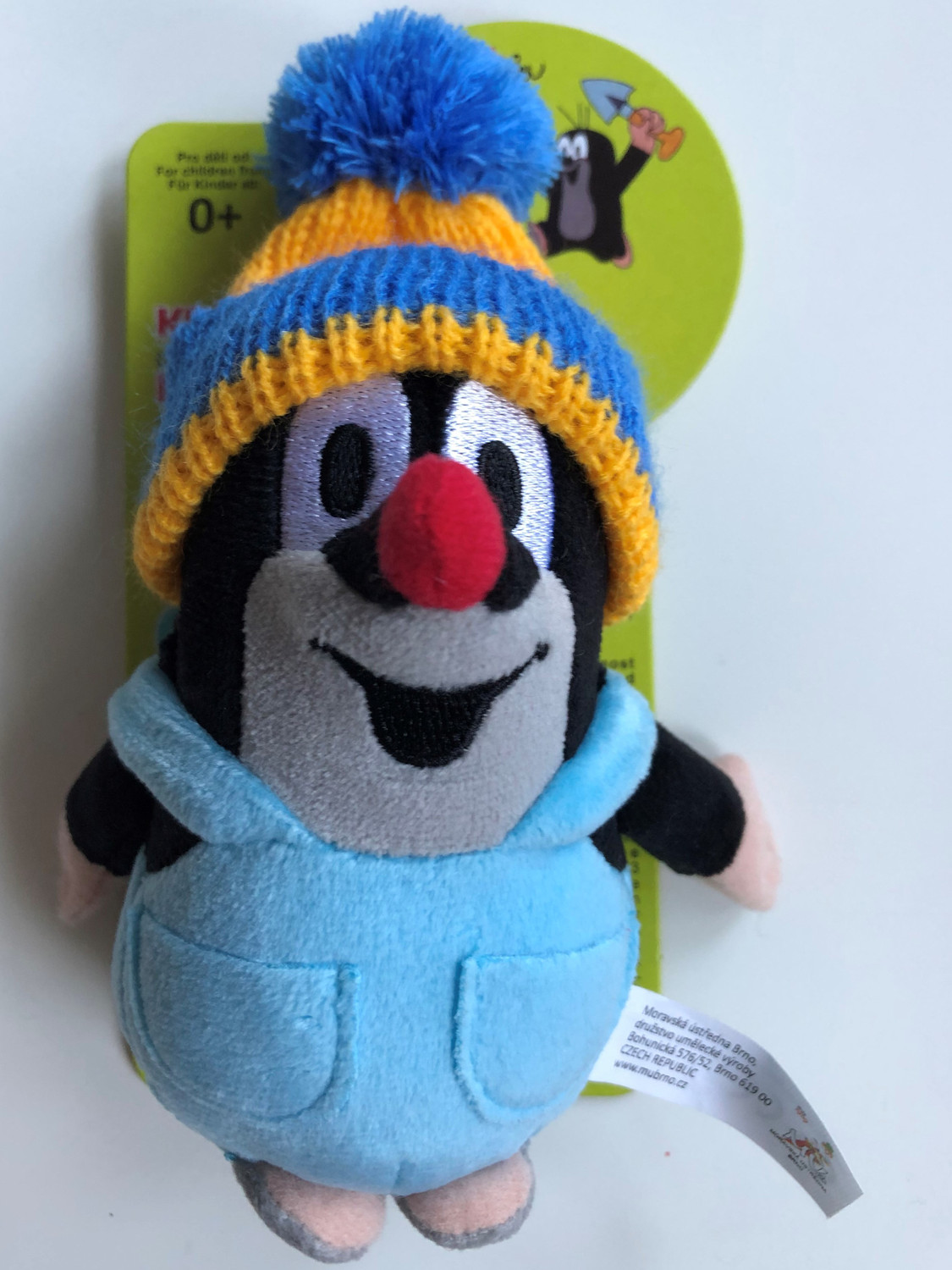 Krtek - Little mole in trousers & blue cap 14cm plush toy / Kleine ...