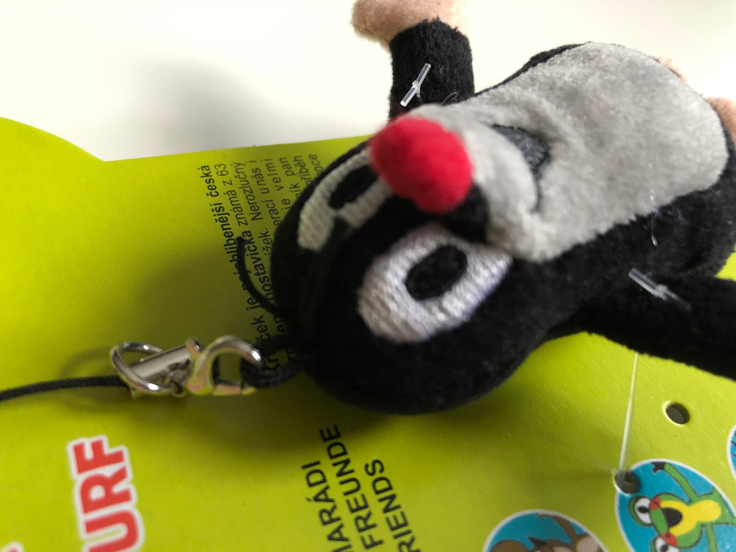 Krtek - Little Mole 6cm with eyelet keychain / Krteček - mini privesek ...