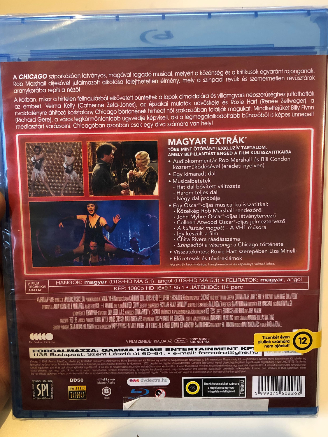 Chicago Musical (2002) Blu-ray Disc | Holdfogyatkozás