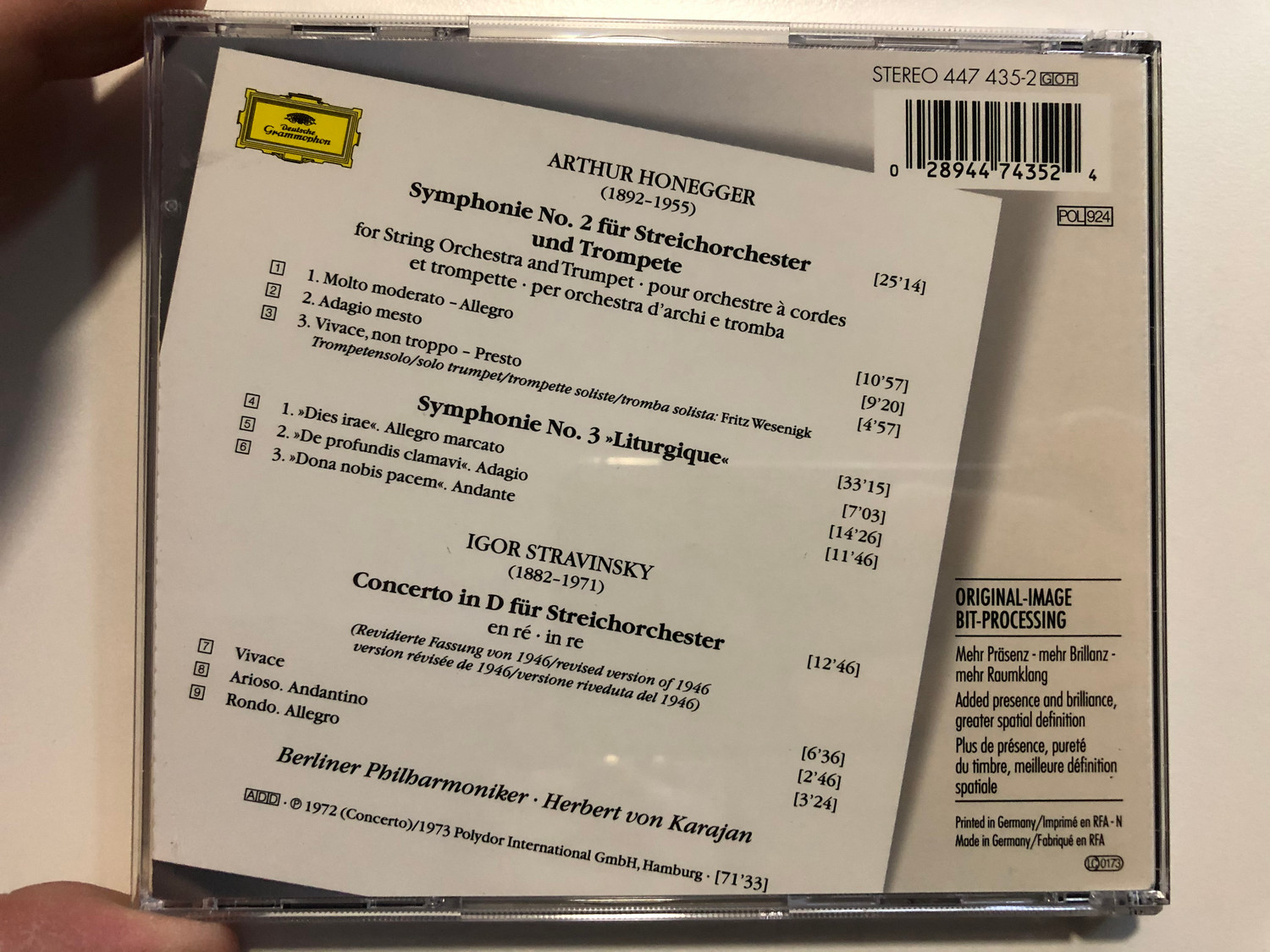 Arthur Honegger - Symphonien Nos. 2 & 3 »Liturgique« / Berliner ...