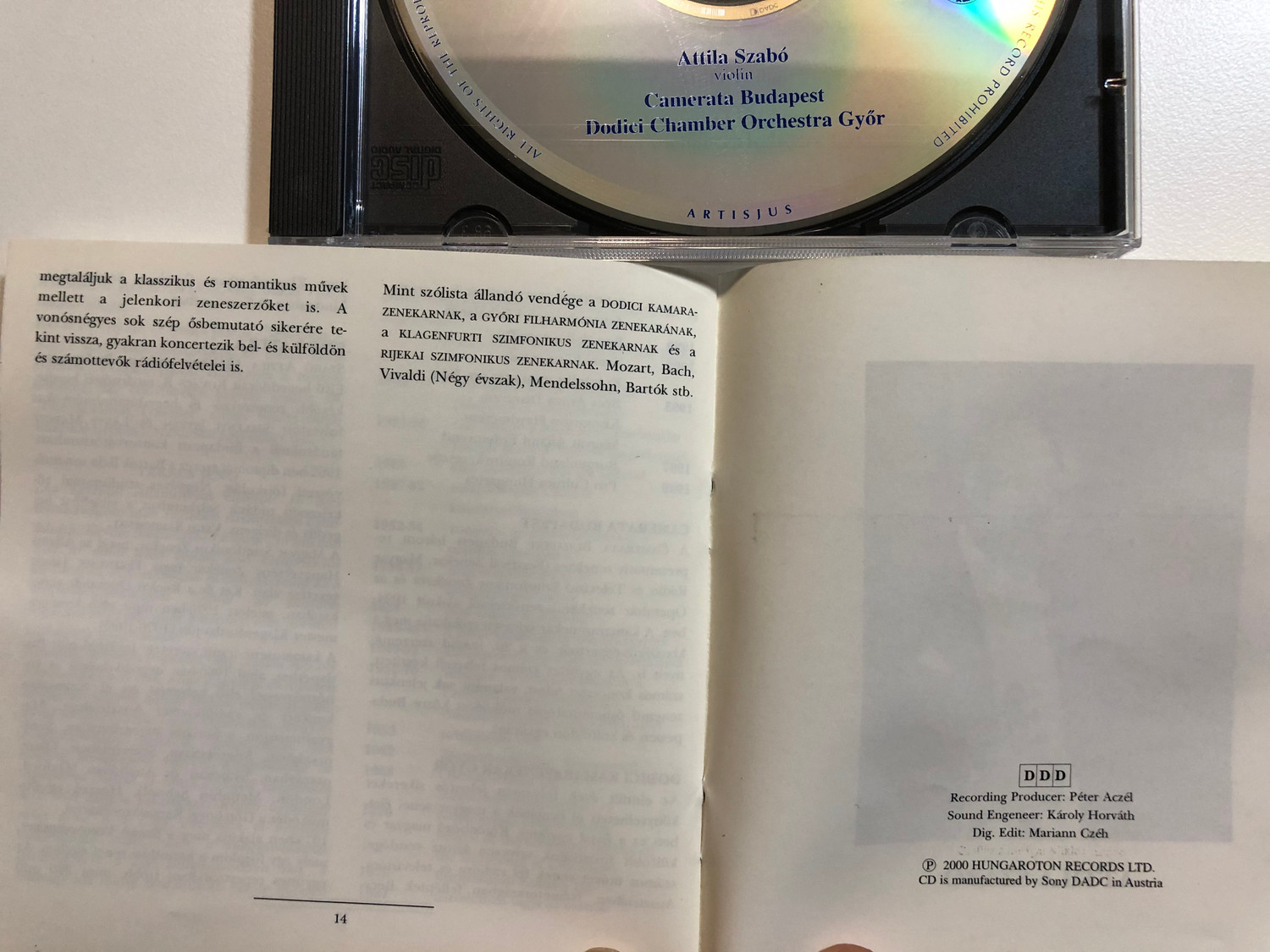 Jenő Takács – Works For Chamber Orchestra - Bible in My Language