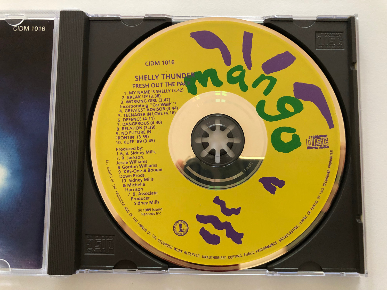 Shelly Thunder – Fresh Out The Pack / Mango Audio CD 1989 / CIDM 1016 ...