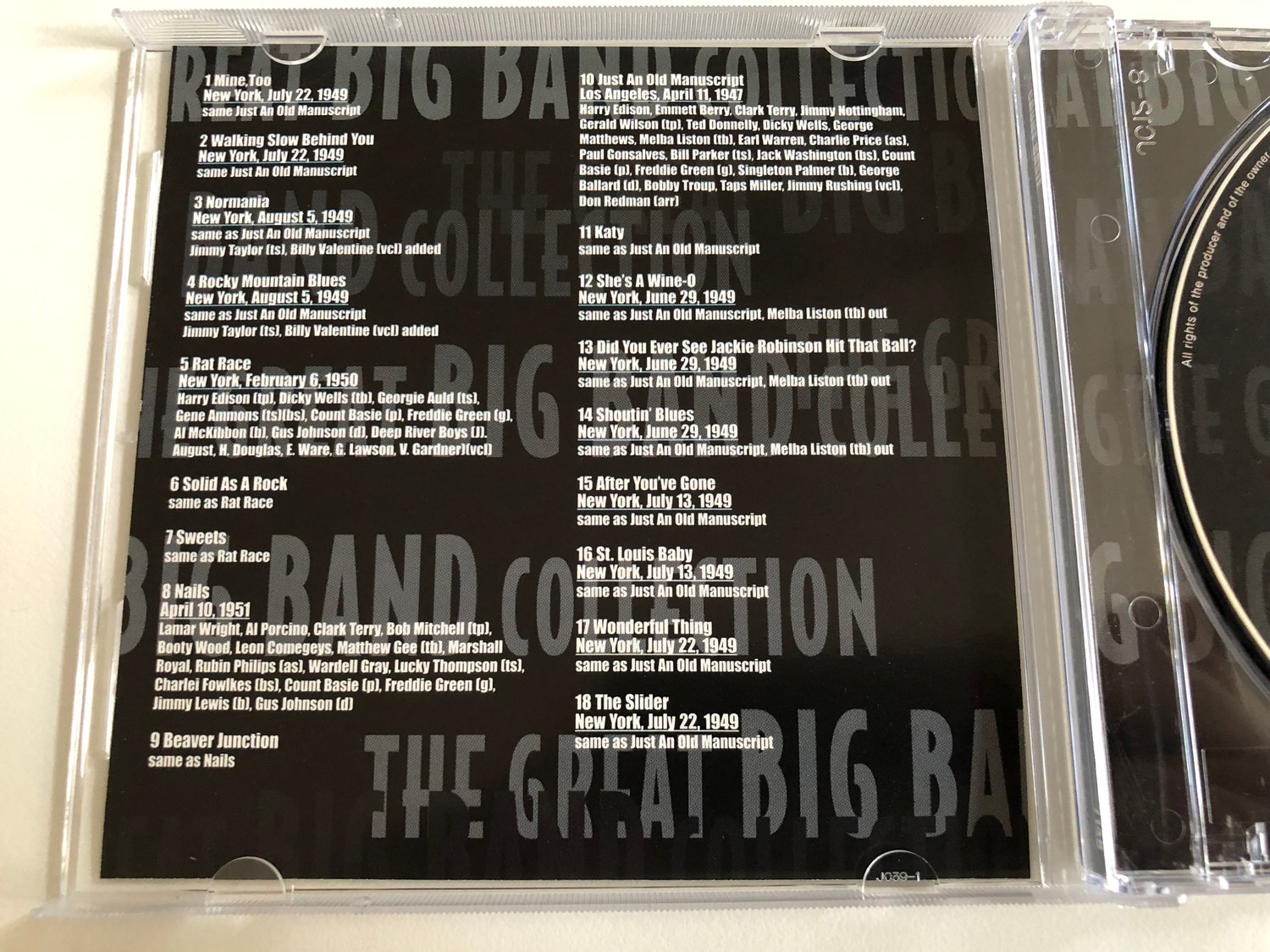 Count Basie And His Orchestra / The Great Big Band Collection / Joan ...