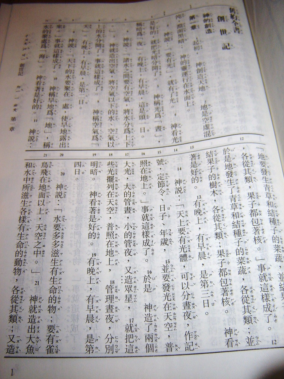 Taiwanese Bible with Pinyin - New Revised Standard